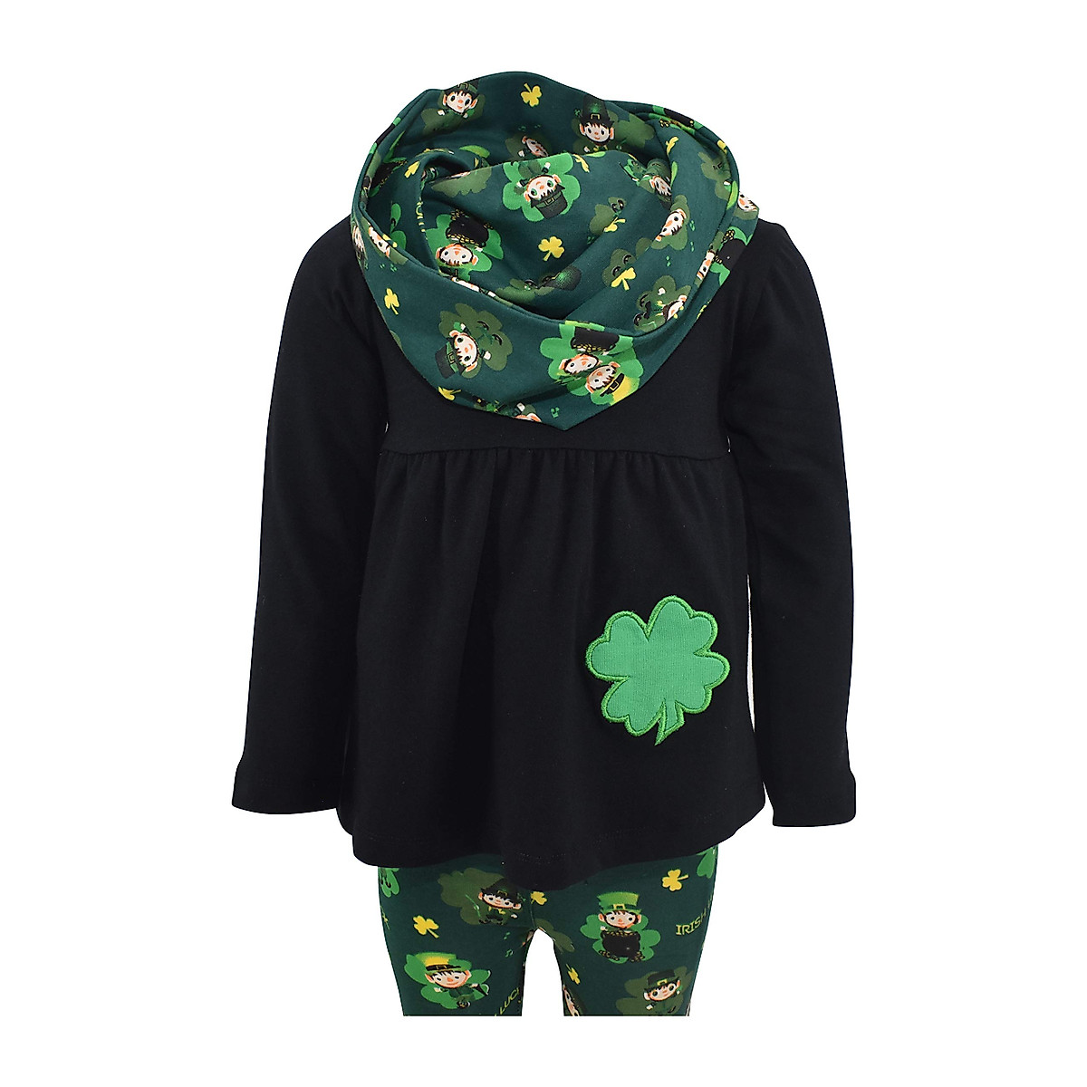 Unique Baby Girls St. Patrick's Day Leprechaun 3pc Legging Set (5)