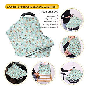 Horeset Purple Butterfly Car Seat Cover for Babies,Stretchy Infant Stroller Cover Soft Breastfeeding Cover Breastfeeding Scarf Infant Carseat Canopy