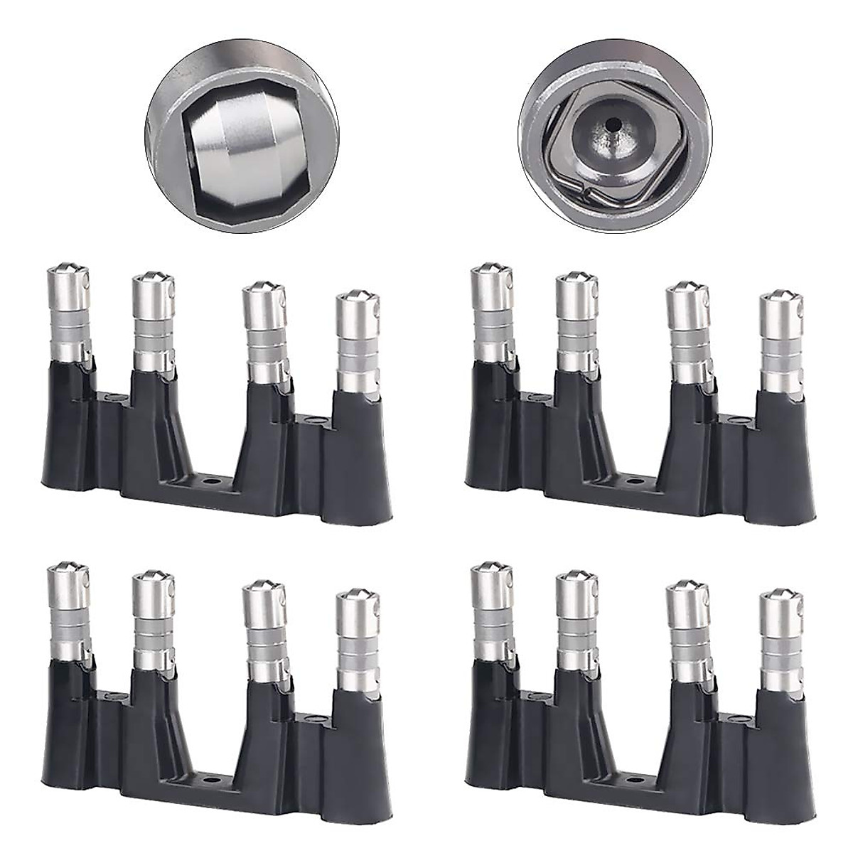 JDMON Compatible with New Hydraulic Roller Lifters Set of 16 and 4 Guide Trays Chevy LS1 LS2 LS3 LS6 LS7 LQ4 LQ9 LY5 LY6 LM7 4.8 5.3 5.7 6.0 GM Replace 12499225 HL124