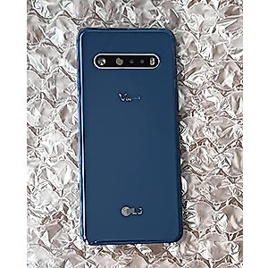 V60 ThinQ Back Glass Replacement with Pre Installed Tape Housing Door Parts for LG V60 ThinQ All Models +Tools (Blue)