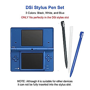 DSi USB Charger Cable Kit, DSi Charger Cable and Stylus Pen Compatible with Nintendo DSi, Play and Charge Power Charging Cord for DSi, with 3 Stylus