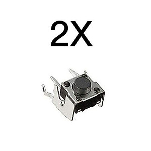 2X RB LB Trigger Bumper Button Replacement Compatible with Xbox One Xbox 360 Controller Black