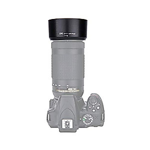 JJC HB-77 Reversible Dedicated Lens Hood Shade for Nikon AF-P DX Nikkor 70-300mm f/4.5-6.3G ED VR,Nikon AF-P DX Nikkor 70-300mm f/4.5-6.3G ED Lens on Nikon D3500 D3400 D5600 D7500 and More