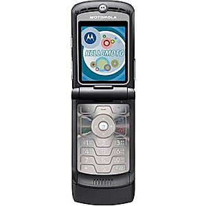 Motorola RAZR V3 Unlocked Phone with Camera, and Video Player-International Version with No Warranty (Black)