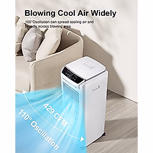 Uthfy Evaporative Air Cooler, 32" Swamp Cooler with 4.2 Gallons Water Tank, Remote Control, 90° Oscillation Cooling Fan with 3 Speeds, 12H Timer, 3 In 1 Tower Fan thats Blow Cold Air for Home, Office