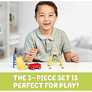 Bluey Park Playset 2.5" Figure, Wagon, Swing Set, and Slide