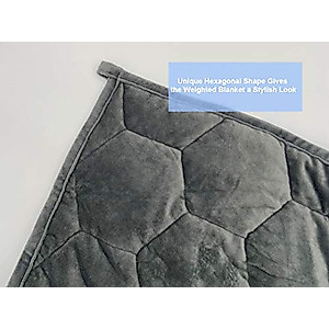 IRVINE HOME COLLECTION Bamboo Weighted Blanket, 60x80 Full/Queen/King Size 15lbs, 7 Layer Design, 100% Natural Bamboo Cotton with Premium Glass Beads, Breathable and Cooling Bamboo, Oeko-Tex Certified