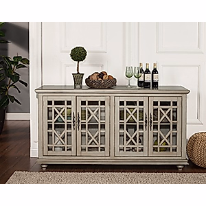 Martin Svensson Home Marche 63" TV Stand, Antique Silver