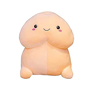 TBATQUIL Funny Plush Pillow Toys 3D Cartoon Fashion Stuffed Novelty Pillow Funny Festival Gift(7.8in)