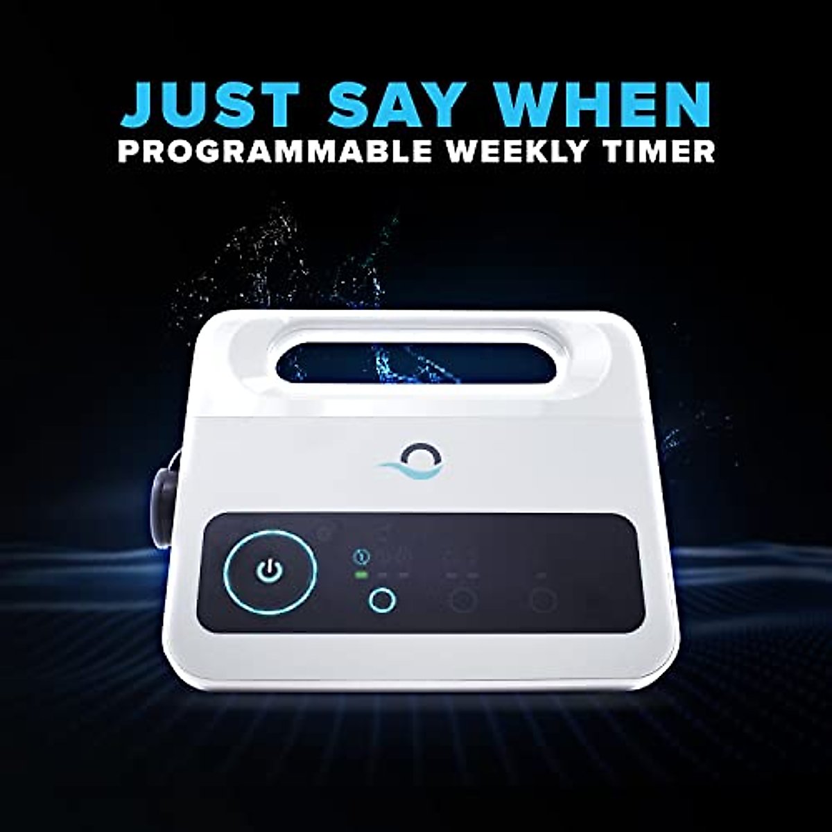 Dolphin Quantum Automatic Robotic Pool Cleaner with Extra-Large Filter Basket and Intense Waterline Scrubbing Power, Ideal for In-ground Swimming Pools up to 50 Feet