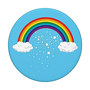 Rainbow Pop Phone Grip For Smartphones & Tablets PopSockets PopGrip: Swappable Grip for Phones & Tablets