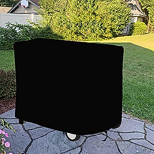 Outdoor Dining Cart Cover for Royal Gourmet Double-Shelf Movable Dining Cart Prep Table Cover Heavy Duty Waterproof Cover for Dining Cart, Black