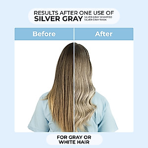 Naissant Icy Cool Blonde Hair Purple Toning Mask | Eliminates Brassiness | Neutralizes Yellow & Orange Tones | Paraben,Ammonia & Sulfate Free | Pro-Vitamin B5, Olive Oil & Honey (Cana Silver) 10.1FlOz