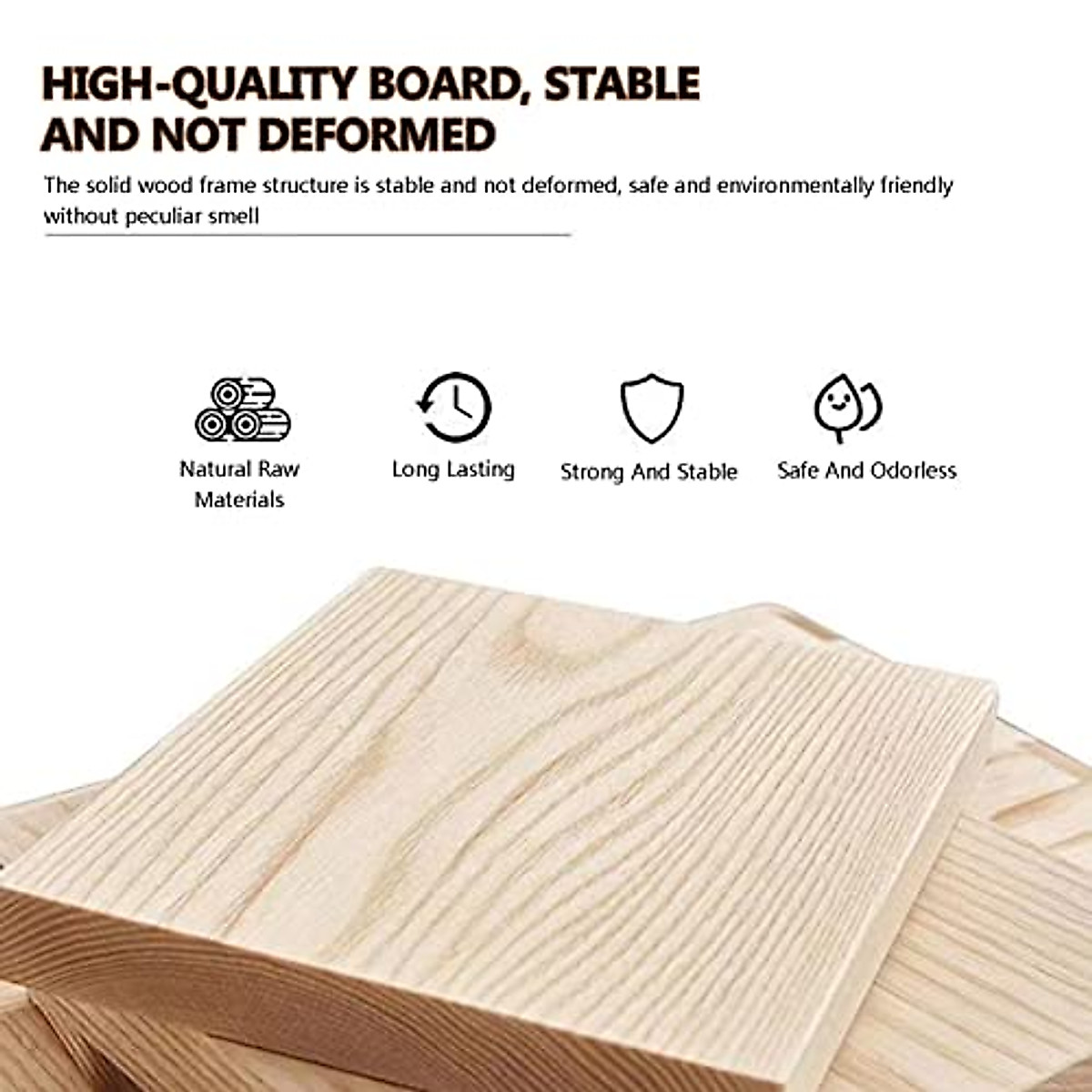 Akkiund Minimalism Fabric Nightstand with 2 Mute Drawers, Solid Wood Bedside Table Practical End Side Table with Solid Wood Leg, for Bedroom, Living Room,A,50×40×47cm