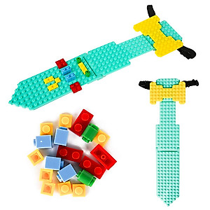 PROLOSO Building Blocks Bricks Glasses Watch Bow Tie DIY Toys Kids Birthday Gifts Party Favors Pack of 6