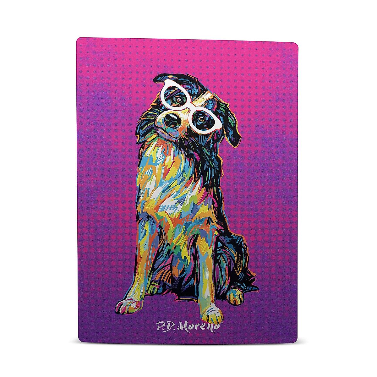 Head Case Designs Officially Licensed P.D. Moreno Border Collie Animals II Matte Vinyl Faceplate Sticker Gaming Skin Case Cover Compatible with Sony Playstation 5 PS5 Digital Edition Console