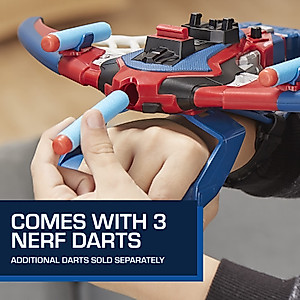 Marvel Spider-Man Web Shots Spiderbolt NERF Powered Blaster Toy, Fires Darts, Includes 3 Darts And Instructions, For Kids Ages 5 and Up (Amazon Exclusive)