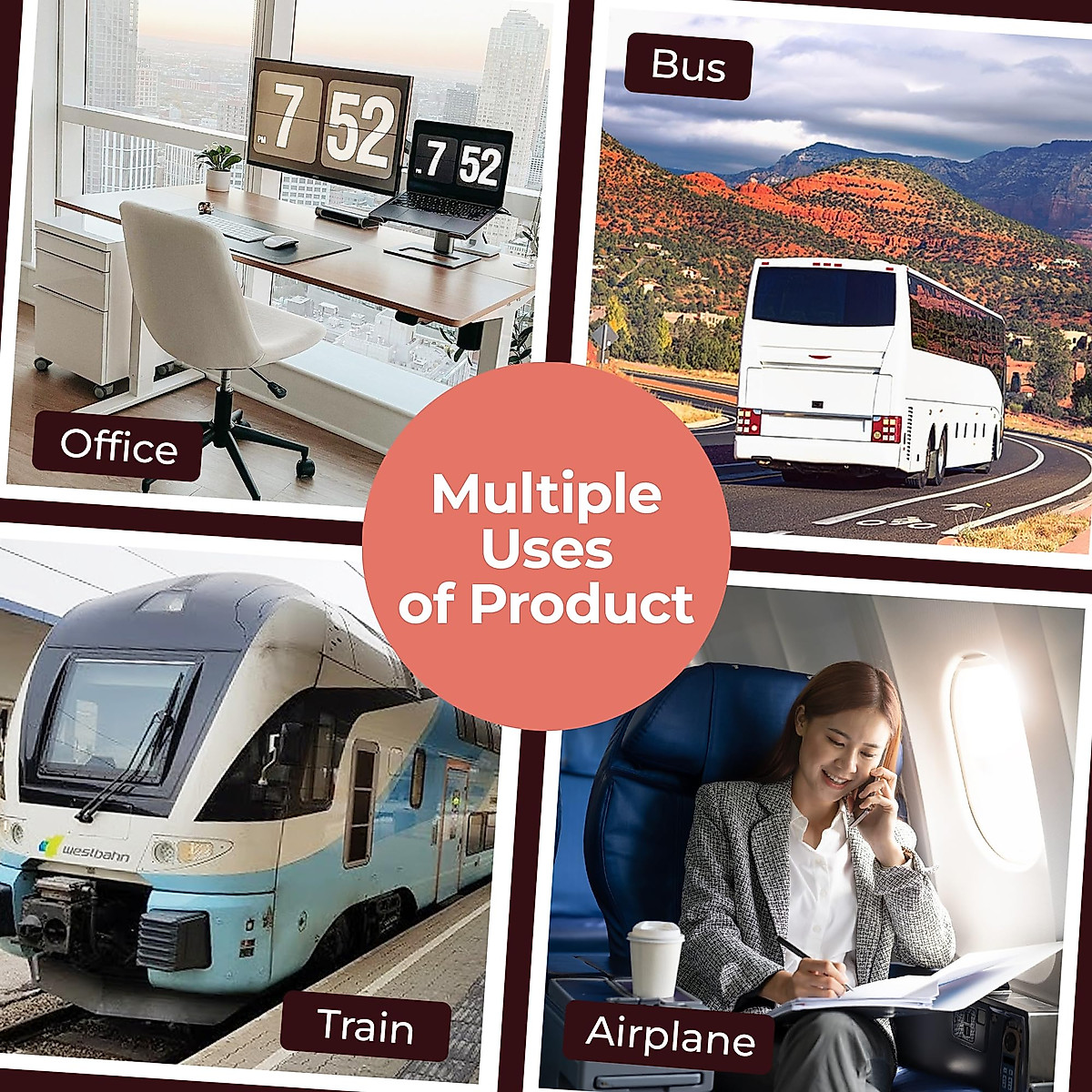 Swool Airplane Footrest: Elevate Your Travel with Compact & Portable Hammock Leg Comfort - Thickened Memory Foam for Support & Relaxation - Ideal for Flying, Office, and Bus Travel!