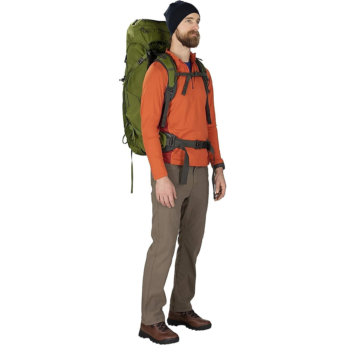 Osprey Aether 55 Men's Backpacking Backpack , Black, Large/X-Large