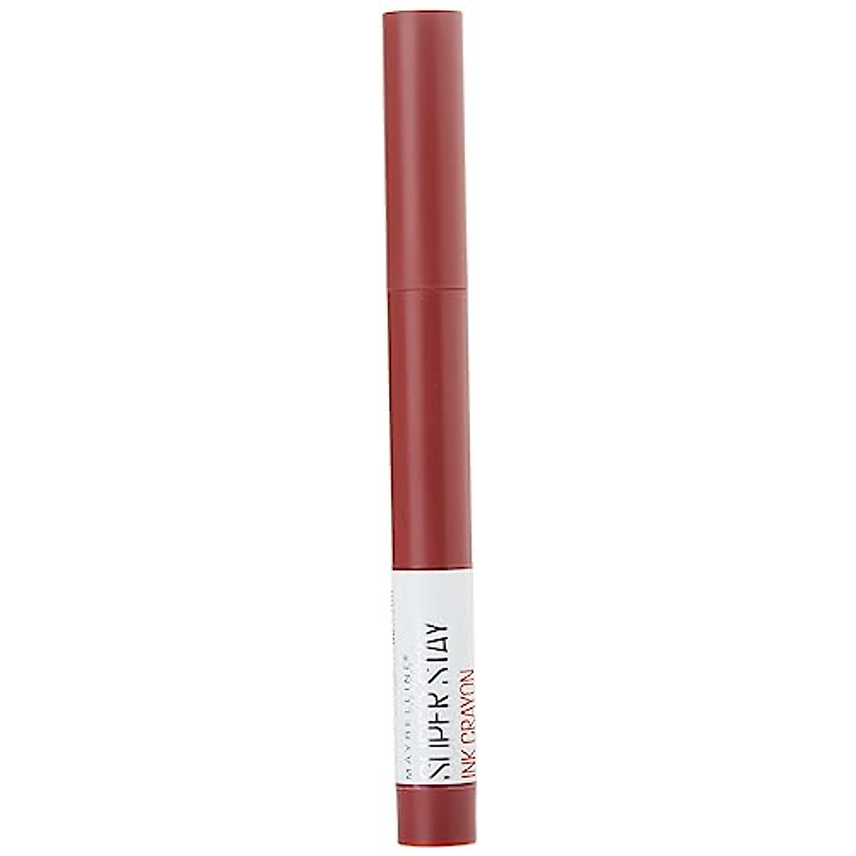 Maybelline Super Stay Ink Crayon Lipstick Makeup, Precision Tip Matte Lip Crayon with Built-in Sharpener, Longwear Up To 8Hrs, Make It Happen, Berry Red, 1 Count
