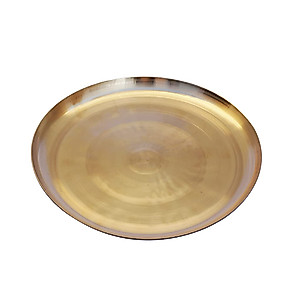 De Kulture Ayurveda Pure Kansa Bronze Lunch Platter Dinner Plate