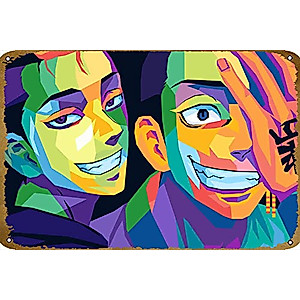 Hanma shuji tokyo revenger Anime Poster Comics Vintage Classic Tin Metal Sign Plaque 8x12 Inch