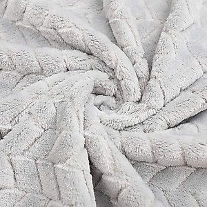 Baby Blanket Flannel, Cozy Throw Blankets for Newborn Infant and Toddler, Super Soft and Warm Receiving Baby Blanket for Crib Stroller (Grey 25 * 32")