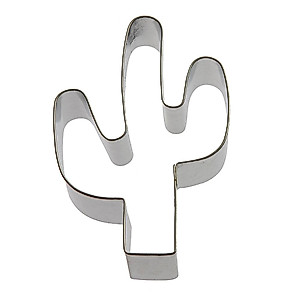 2 Piece Cactus 4.25 inch and Mini Cactus 2 inch Cookie Cutter Set from The Cookie Cutter Shop – Tin Plated Steel Cookie Cutter – Made in the USA