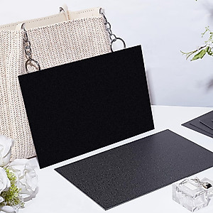 PH PandaHall 6 pcs 12 x 8 Inch Black Base Shaper, Plastic Rectangle Handbag Purse Bottom Insert Bag Stabilizer Handbag Base Shaper Purse Bottom Insert for DIY Tote Purse Handbag Bottom