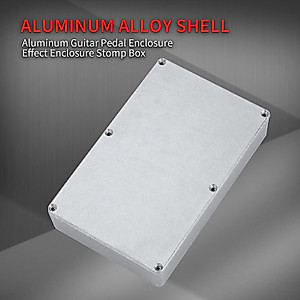 DaierTek 1590DD Guitar Effect Pedal Stomp Box Enclosure Diecast Metal Aluminum 7.40" X 4.70" X 1.46" Inches 188mm X 120mm X 37mm Housing Size