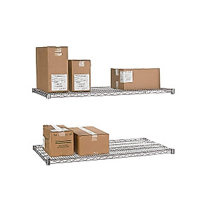 Regal Altair Chrome Wire Shelf |Pack of 2 Shelves| for Storage in Dry Environments | Ideal for Stores, Restaurants, Businesses and Homes (Chrome Wire Shelves, 18''W x 48''L)