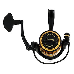 PENN Spinfisher VI Live Liner Spinning Inshore Fishing Reel, HT-100 Front Drag, Max of 15lb | 6.8kg, Built with Carbon Fiber Washers, 2500, Black Gold