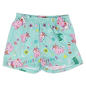 Peppa Pig Girls' Pajama Set 2-Piece Shorts and T-Shirt and Dorm Nightgown Bundle Set, Purple, 2T