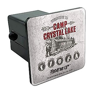 Friday The 13th Camp Crysal Lake Tow Trailer Hitch Cover Plug Insert