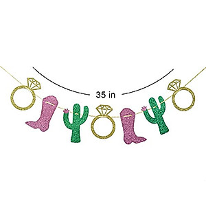 Cacti, Rings, and Cowboy Boots Garland, Bachelorette Party Garland, Final Fiesta Banner, Last Fiesta Banner, Final Rodeo Bachelorette Party Decorations