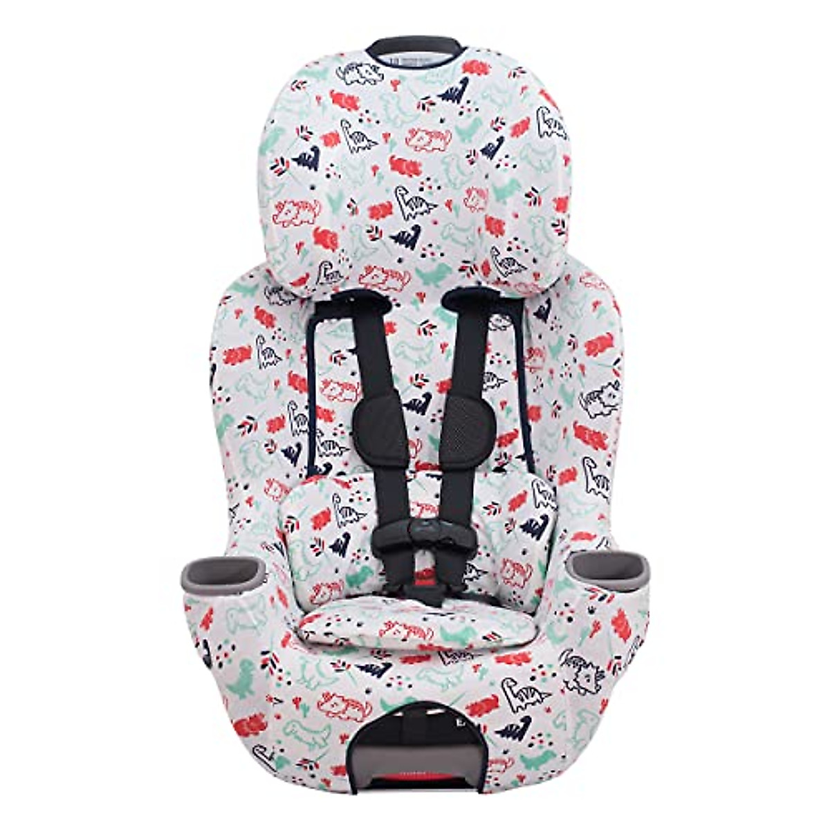 JYOKO Kids Cover Liner for car seat Compatible with Graco Extend2fit, 100% Cotton Made (Dino Party)
