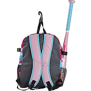 Rawlings | REMIX Backpack Equipment Bag | T-Ball & Youth Baseball / Softball | Pink