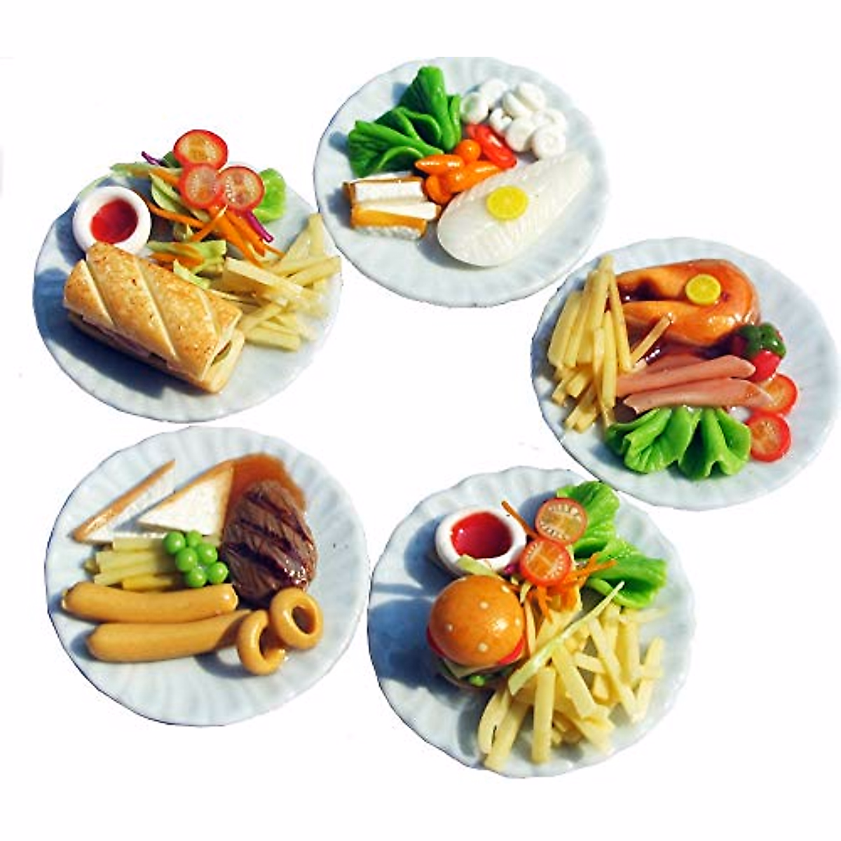 5 Mix Dollhouse Miniatures Food,Tiny Food,Dollhouse Miniatures