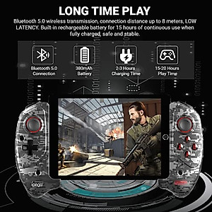 arVin Gaming Controller for iPad/iPad Mini/iPad Air, iPhone 14/13/12/11, iOS, Tablet Android Gamepad for Samsung Galaxy Tab, Huawei MatePad, Yoga Tab[Within 5-11 inch] PC Game Joystick for COD, Steam