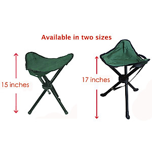Folding Stool by Alex Carseon, Small, Lightweight, Portable seat. Foldable Tripod Camp Chair for Camping, Fishing, Travel, Parks, Photography, Outdoor Concerts, Soccer Games, Sports Events, Gardening