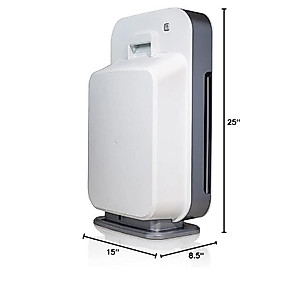 Alen Air Purifier BreatheSmart 45i HEPA with Pure Filter for Large Rooms up to 1600 Sq. Ft. - Perfect for Bedrooms - Captures Allergens, Dust, & Mold