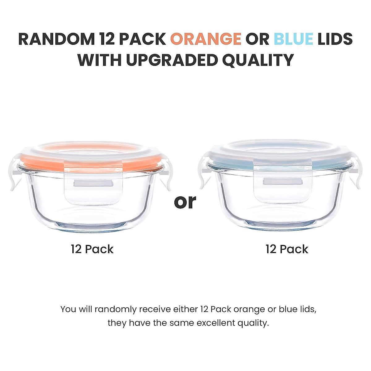 Luvan 7oz Glass Baby Food Containers, 12 Pack Baby Food Jars with Lids Leakproof, Stackable Baby Food Storage Containers Freezer Safe, Baby Bullet Containers for Fruit Purees and Vegetable Mashes