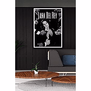 Ukeclvd Malena Movie Poster Lana Del Rey Family Decorative Painting Wall Art Canvas Posters Gifts 12x18 inch No Frame