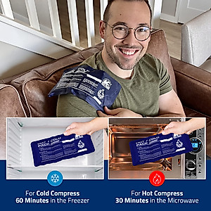 Flexible Ice Pack for Pain Relief - Reusable Gel Pack for Knee, Shoulder, Ankle, Back, and More - Bendable for Customized Comfort