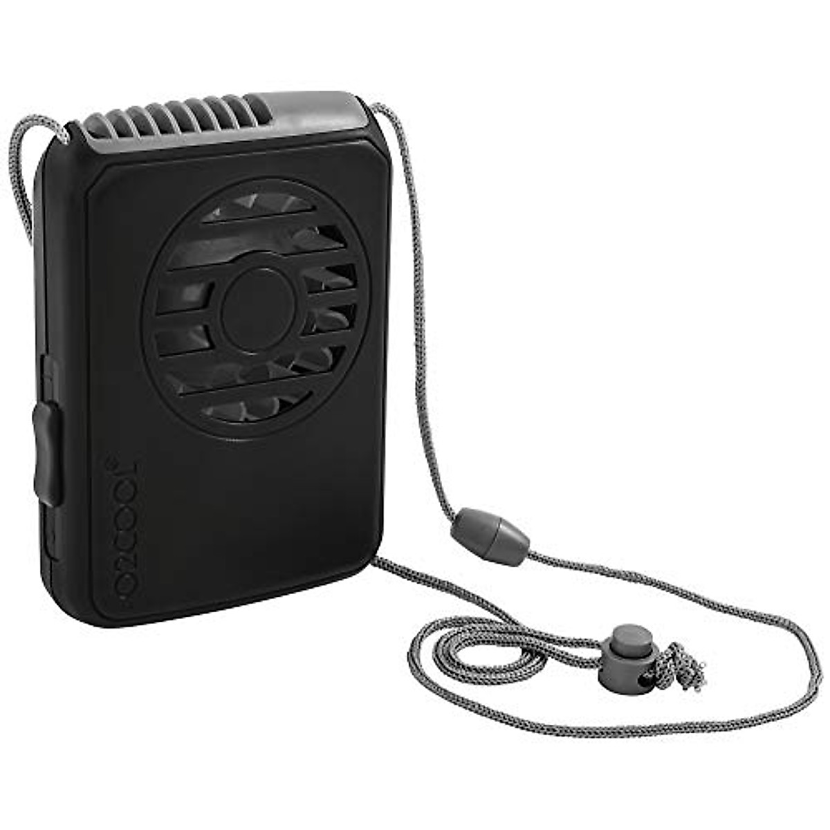 O2COOL Neck Personal Travel Battery Powered Cooling Fan, Single Pack (Black)