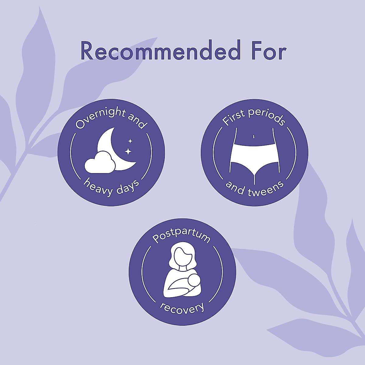 Rael Disposable Underwear for Women, Organic Cotton Cover - Incontinence Pads, Postpartum Essentials, Disposable Underwear, Unscented, Maximum Coverage (Size L-XL, 8 Count)