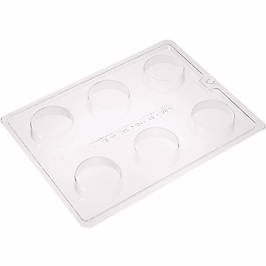 Kedudes Cookie Molds Compatible as Oreo Molds, Plain or Chocolate Covered - Round Molds for Candy, Cookies and Chocolate, and Even Soap Molds - Made from Non-Toxic Plastic (3 Pack, 6 Cylinders)