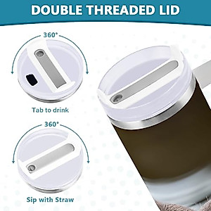 Nexawaveo Otters Family Tumbler With Handle And Straw 30-40oz Insulated Tumbler Cups With Lid Stainless Steel for Cold Water and Drinks for School Work Sports Car Travel and Weekends