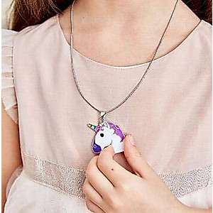 Girls Fanny Pack, Kids Unicorn Waist Bag, Crossbody Belt Bag, Cute Kids Travel Waist Bag (Plush - 1# Purple)