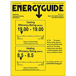 ROVSUN 9,000 BTU Mini Split AC/Heating System with Inverter, 19 SEER 115V Energy Saving Ductless Split-System Air Conditioner with Pre-Charged Condenser, Heat Pump, Remote Control & Installation Kit
